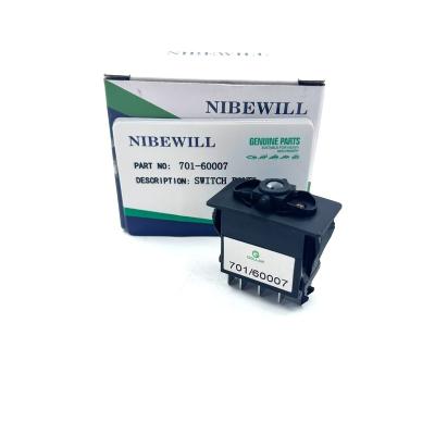 China JCB Style Panel Rocker Switch 701-60007 12V 24V for Excavator Bulldozer Construction Vehicle for sale