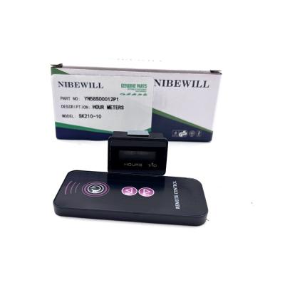 China NIBEWILL YN58S00012P1 Hour Meter for Excavator Bulldozer Construction Vehicle Parts 12V 24V for sale