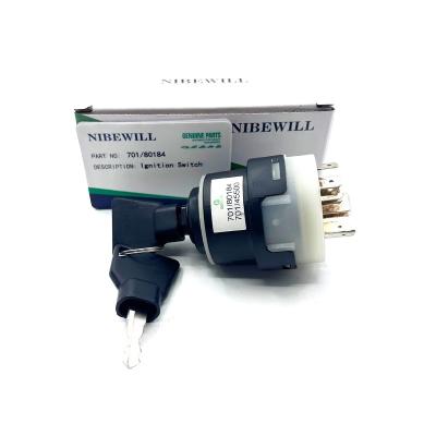 China Ignition Switch 701-80184 701-45500 for JCB 3CX 4CX Backhoe Loader 12V for sale