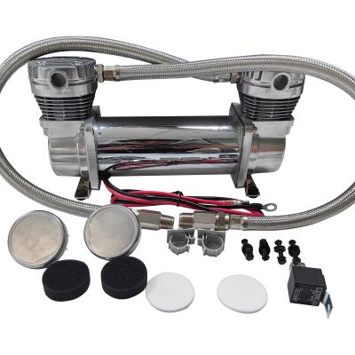 China 480C-TCC Carteeair Twin Cylinder Air Suspension Compressor New High Flow Air Pump for Trucks Model for sale