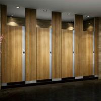 China Customizable HPL Toilet Partitions AOGAO Toilet Partition Cubicle for sale