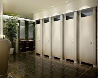 China Anti Vandal Toilet Partition Cubicle 12mm-25mm Commercial Bathroom Partitions for sale