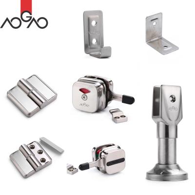 China Standard Bathroom Stall Door Parts Customizable Restroom Divider Hardware for sale