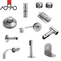 China Firm Flexible Toilet Cubicle Hardware Silver Bathroom Stall Divider Parts for sale
