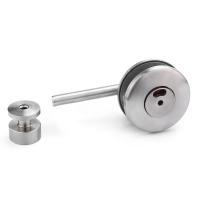 China Firm Flexible Toilet Cubicle Hardware Silver Bathroom Stall Divider Parts for sale