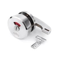 China Black Matte Bathroom Partition Locks Stainless Restroom Stall Locks for sale