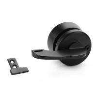 China Black Matte Bathroom Partition Locks Stainless Restroom Stall Locks for sale