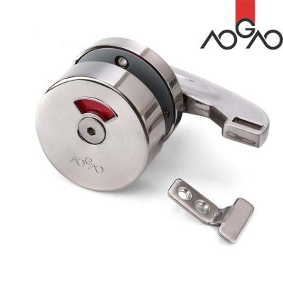 China Anti Fingerprint Toilet Cubicle Door Lock Stainless Steel Bathroom Cubicle Lock for sale