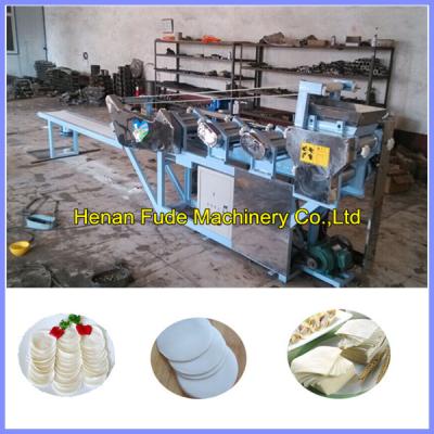 China Automatic 6 group rollers dumpling skin making machine, dumpling wrapper machine for sale