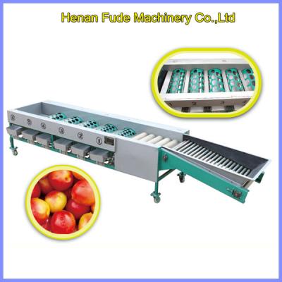 China Nectarine cleaning and grading machine, nectarine cleaning sorting machine for sale