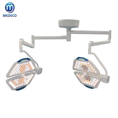 China Operating Room Specialized Medical Equipment Surgery Double Lamps LED Shadowless Operating Light ECOP001 for sale