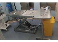 China Stainless Steel Single Sided Tilting Vet Surgical Table For Pets for sale
