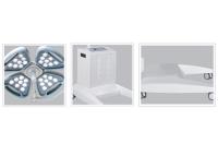 China 3500K Medical Mobile Spring Arm Surgical Operating Light 90VA 140cm Distance for sale