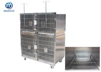 China Combined Stainless Steel Foster Care Hospital Cage With The Door Unique Sliding Designed for sale