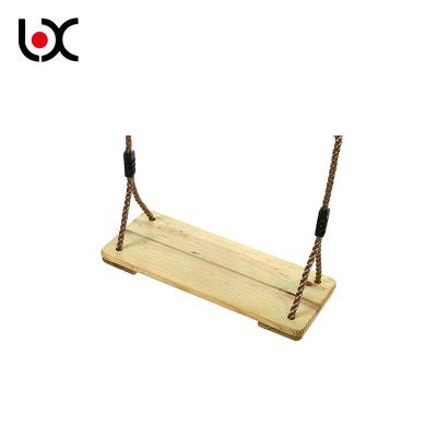 China Good quality outdoor children hanging swing garden wooden swing chair for sale