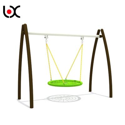 China Custom Outdoor Playground Swing Sets Galvanized Pipe Material for sale
