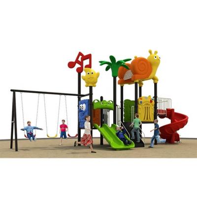 China High Quality Preschool Outdoor Swing Playground Plastic Slide Equipment for sale