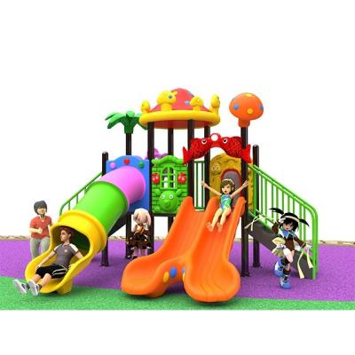 China Small Outdoor Playground Equipment Kindergarten Hot sale Children Outdoor Plastic Slide Playground for sale
