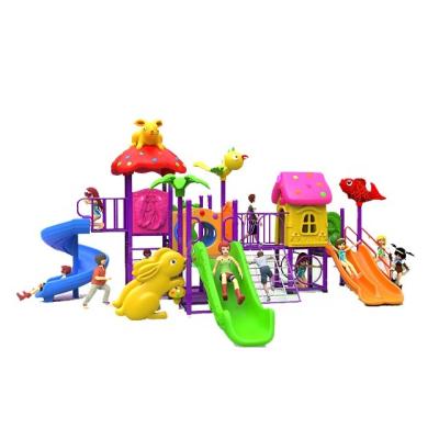 China Design Amusement Park Kids Outdoor Toys Large Combination Slides Set Playground for sale