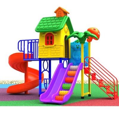 China Customized Cheap Amusement Park Kids Used Outdoor Play Playground Plastic Slides For Sale for sale