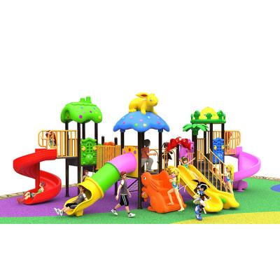 China Amusement Plastic Material Kids Playground Children Slide Outdoor Playground Equipment for sale