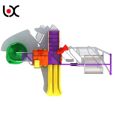 China Children Plastic Outdoor Playground Equipment with Swing and Slide for sale
