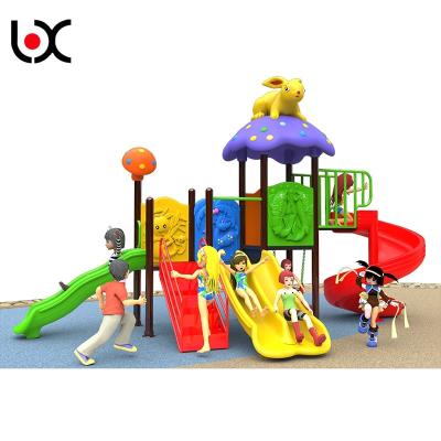 China Wholesale high quality kids plastic games plastic slide outdoor playground for amusement park for sale