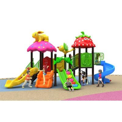 China Amusement Park Cheap Children Outdoor Playground Plastic Material Playground Slide for sale