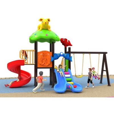 China Kindergarten Hot Sale Children Outdoor Plastic Slide Playground Set Kid Plastic Playground for sale