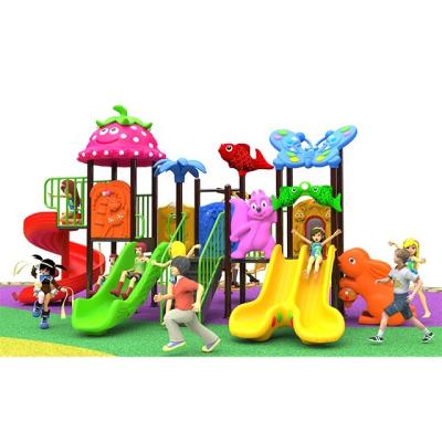 China Children Outdoor Slide Plastic Kindergarten Large Playground Equipment Slide for sale