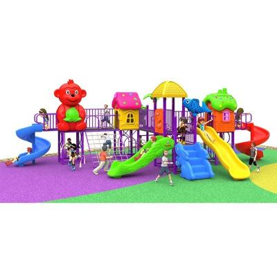 China Kids Large Outdoor Playground Plastic Slide Equipment For Children for sale