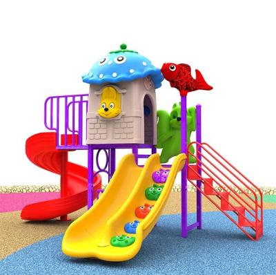 China Plastic Preschool Outdoor Playset Equipment With Slide Tunnel for sale
