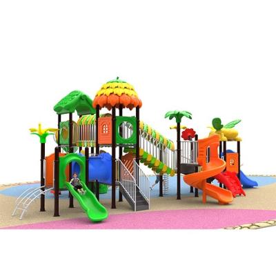 China Cheap Commercial Amusement Park Kids Used Outdoor Play Playground Plastic Slides For Sale for sale