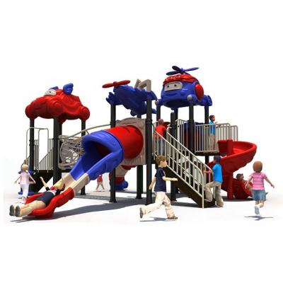 China Colorful Kindergarten / Preschool Playground Equipment Large Outdoor Slide for sale