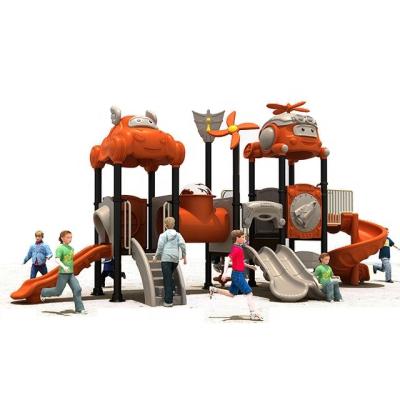 China Garden Preschool Climbing Equipment , Colorful Large Plastic Slides for sale