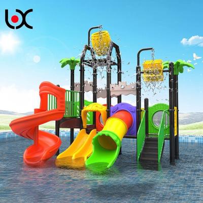 China Commercial aqua park water outdoor playground play equipment slides for sale