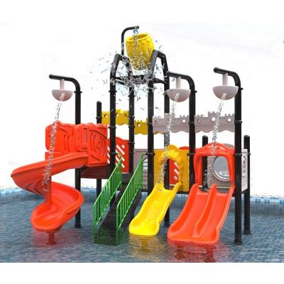 China Anti-UV water park toys outdoor playground plastic water slides for children's for sale