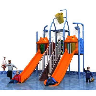 China Fun game large water park playground equipment swimming pool water slide for kids for sale