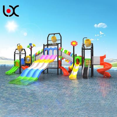 China China wholesale backyard water park slides LLDPE outdoor playground equipment swimming pool water slides for sale