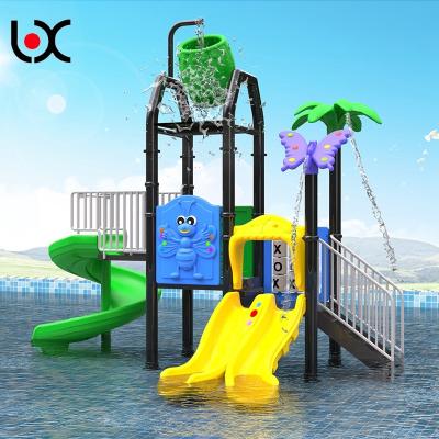 China Anti-UV plastic outdoor water park children playground , LLDPE swimming pool slide for sale