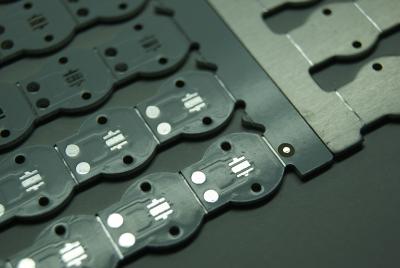 China High Thermal Conductivity Metal PCB Featuring White Silkscreen and 0.1mm Min. Silkscreen Bridge for Thermal Management for sale
