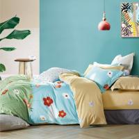 China 100% Cotton Flower Duvet Cover Set Queen Size OEKO-TEX Certified Bedding for sale