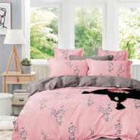 China Simple Leaves 100% Cotton Bedding Sets Printed Reversible Single Duvet Cover for sale