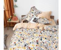 China 40s Ring Spun Printed Reversible Duvet Cover Queen 100% Cotton for sale
