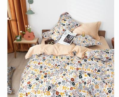 China 40s Ring Spun Printed Reversible Duvet Cover Queen 100% Cotton for sale