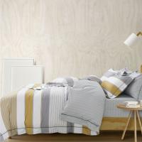 China Organic Cotton 3pc Duvet Cover Set Stripe Tailored Quilt Cover 100% Cotton OEKO-TEX for sale