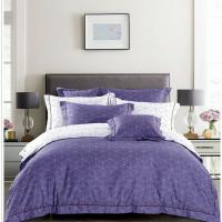 China 3pc Organic Cotton Double Duvet Set Stripe Customized Deep Colour for sale
