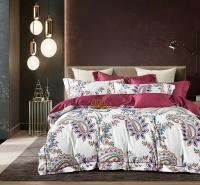 China 300 TC 100% Cotton Duvet Cover Bedding Set Soft Custom Flower Print Queen King for sale