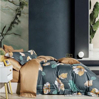 China 100% Cotton Printed Bed Sheet Set Customized Bedlinen Single to Super King for sale