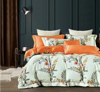 China 100% Cotton Printed Bed Sheet Set Customized Bedlinen Single to Super King for sale